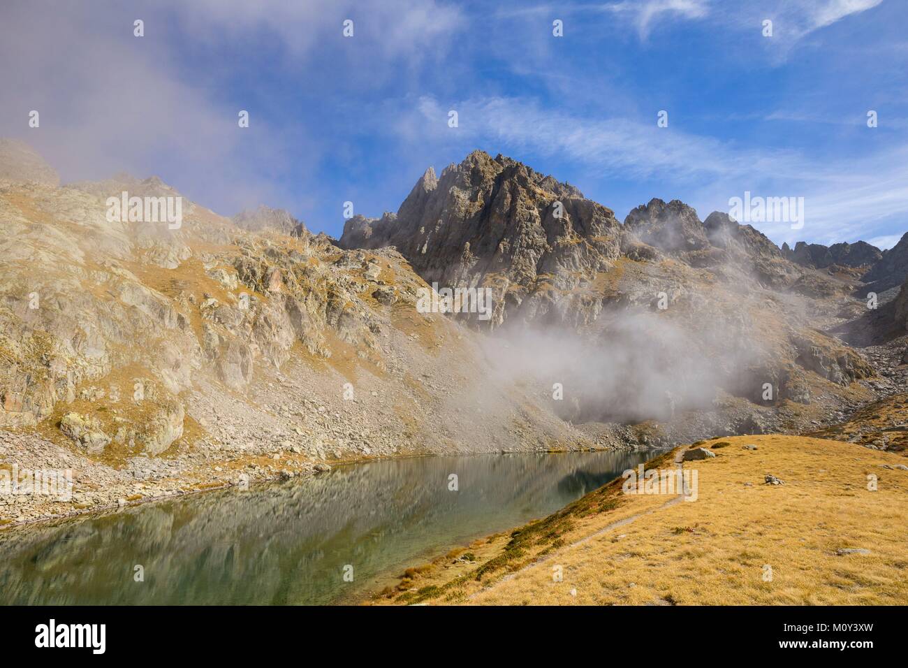 France,Alpes-Maritimes,Mercantour National Park,Gordolasque Valley,lake ...
