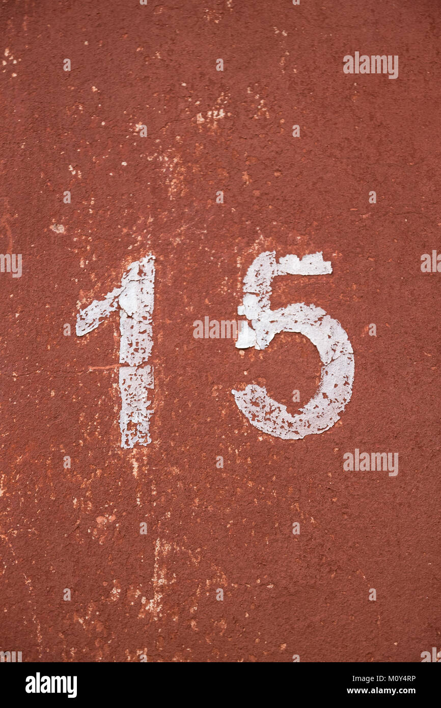 Print number 15 hi-res stock photography and images - Alamy