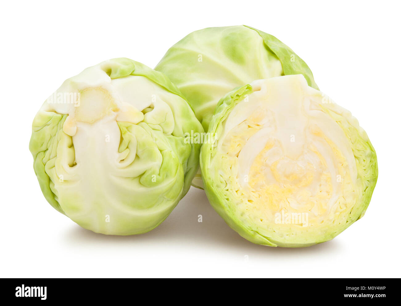 sliced brussels sprouts path isolated Stock Photo - Alamy