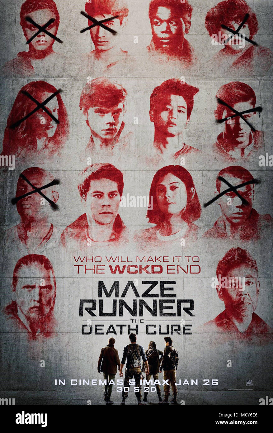 MAZE RUNNER: THE DEATH CURE, poster, top: Jacob Lofland (1st), Dexter ...