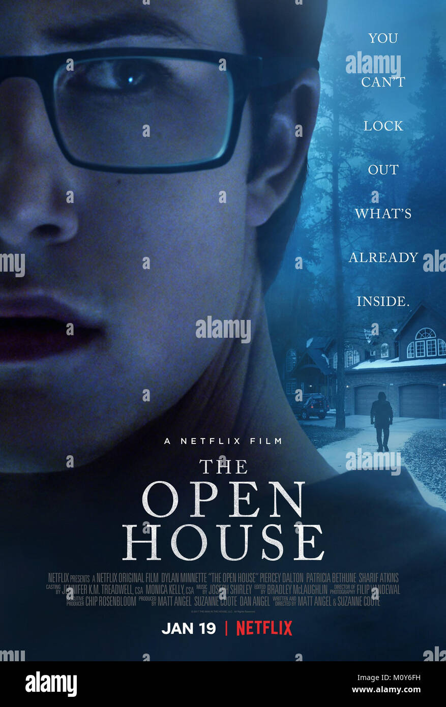 THE OPEN HOUSE, US poster, Dylan Minnette, 2018. © Netflix /Courtesy ...