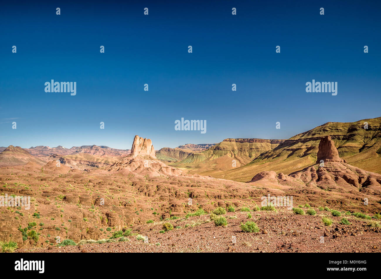 View on Alis gate by Djebel Saghro in mountain landscape in Morocco ...