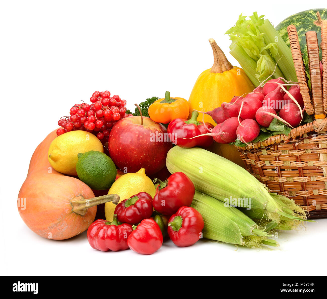 Fruits and vegetables basket hi-res stock photography and images - Alamy