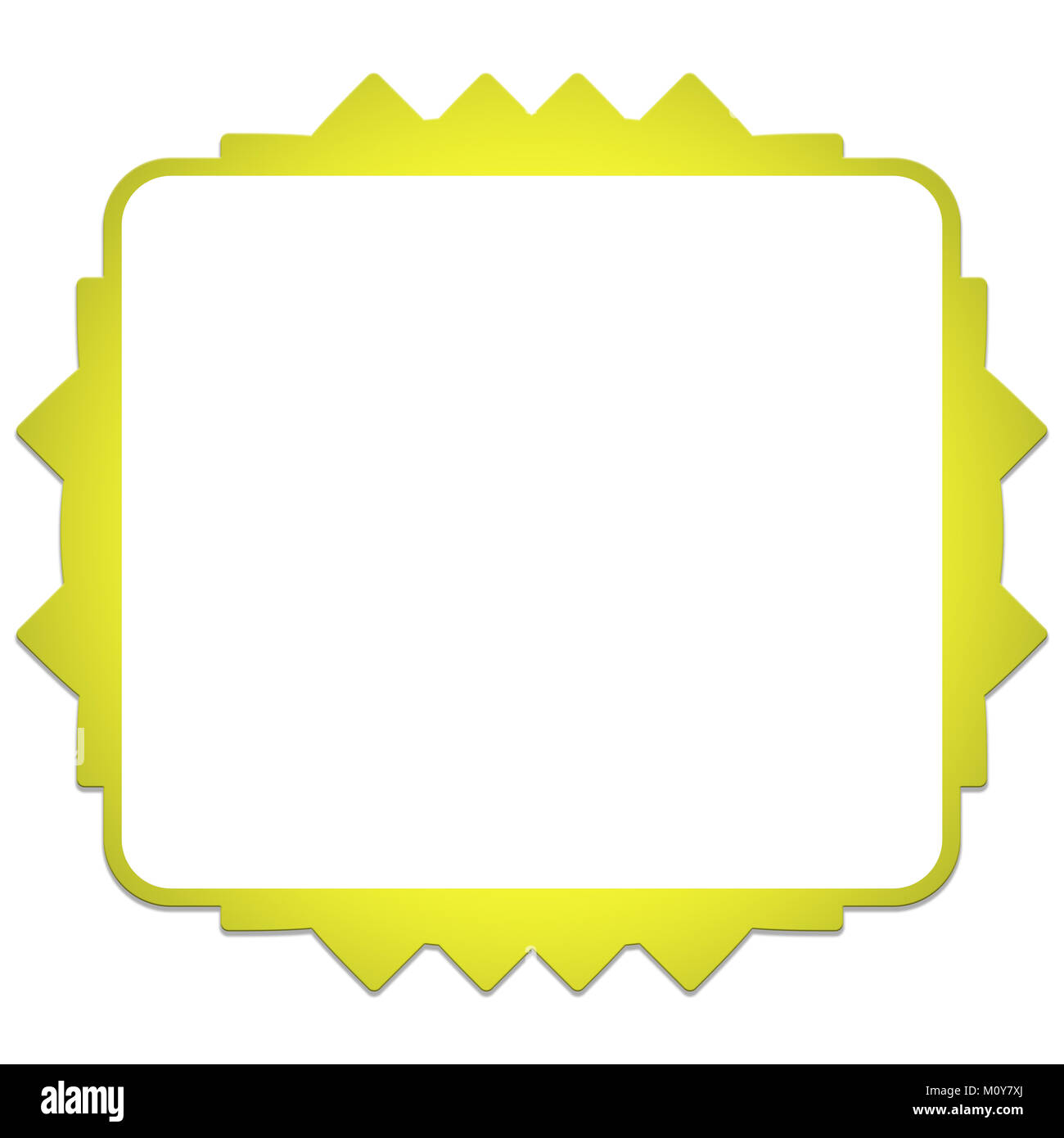 Poster frame on yellow hi-res stock photography and images - Alamy
