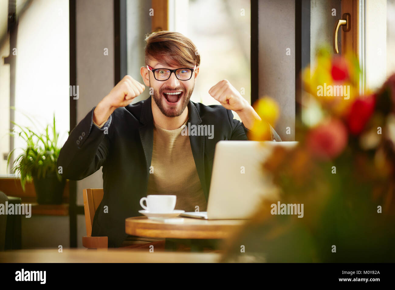Man celebrate hi-res stock photography and images - Alamy
