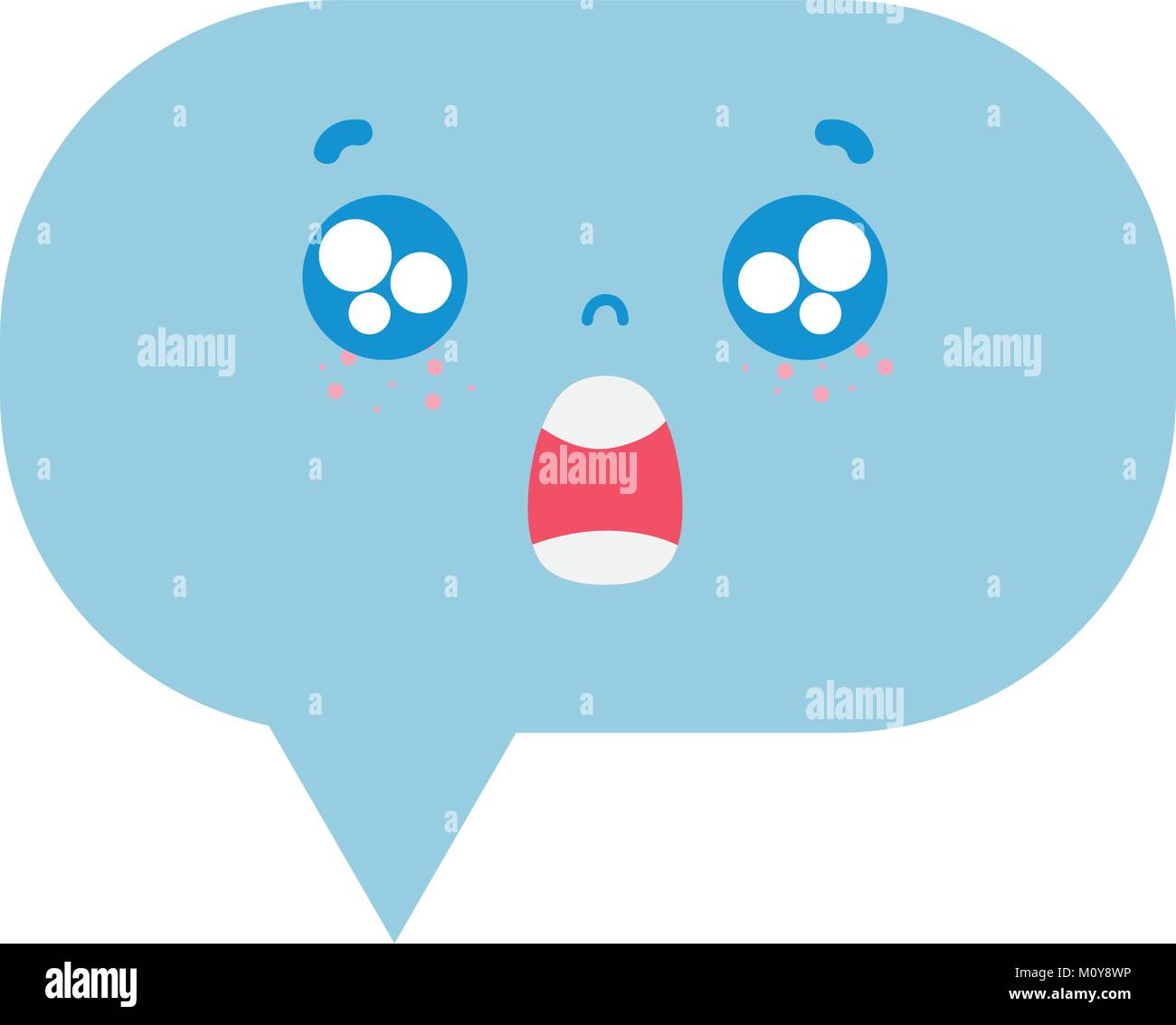Cartoon Surprised Expression Bubble High Resolution Stock Photography ...
