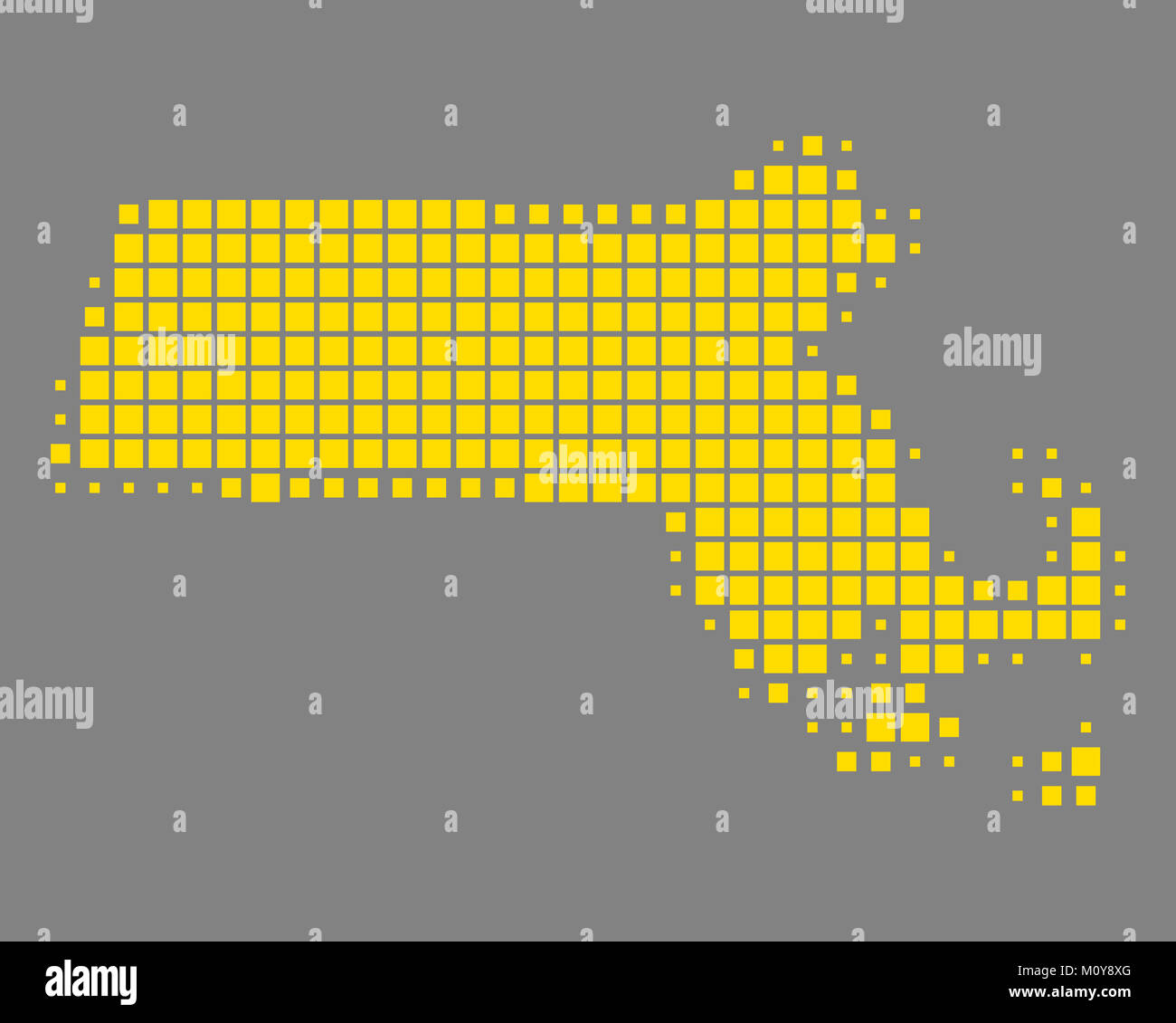 Map of Massachusetts Stock Photo - Alamy