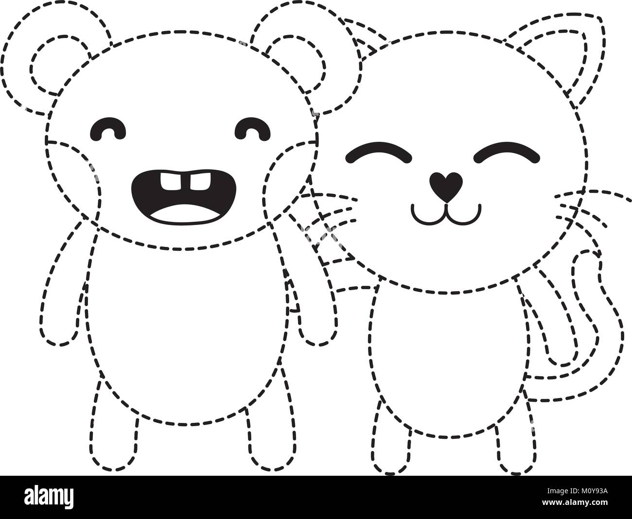 Dotted animals Stock Vector Images - Alamy