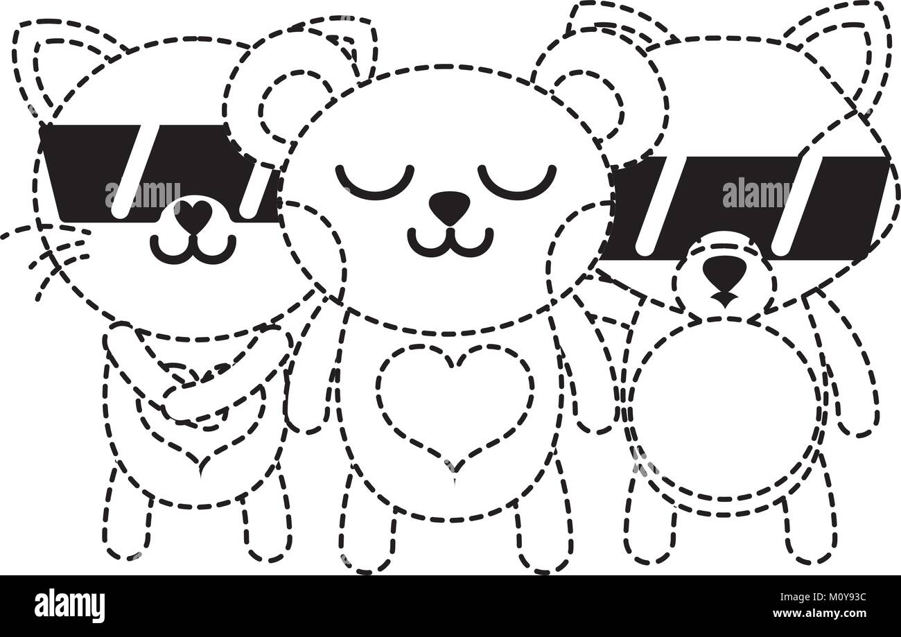 Dotted animals Stock Vector Images - Alamy