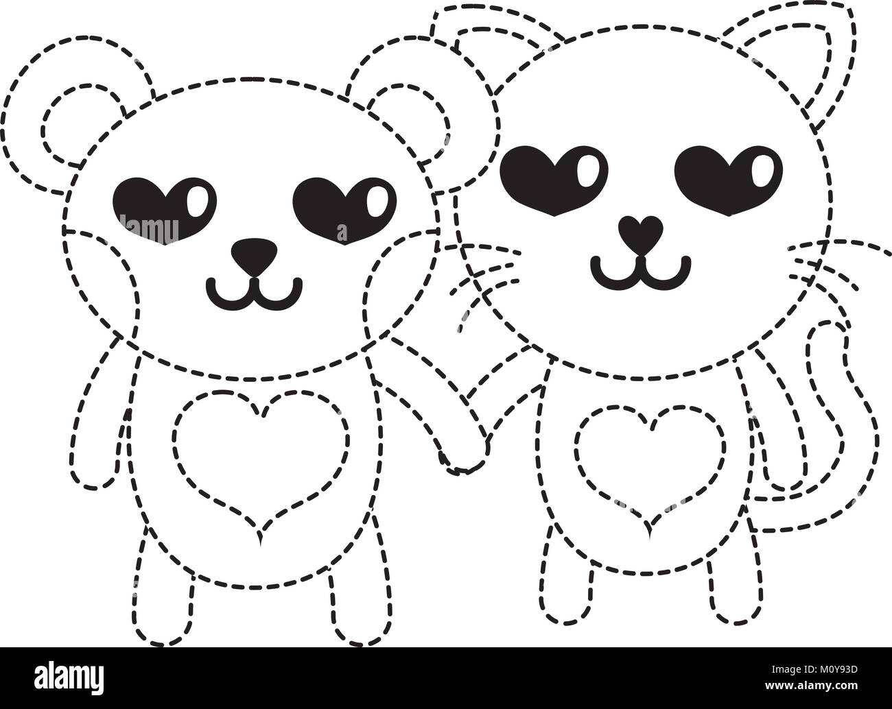 Dotted animals Stock Vector Images - Alamy