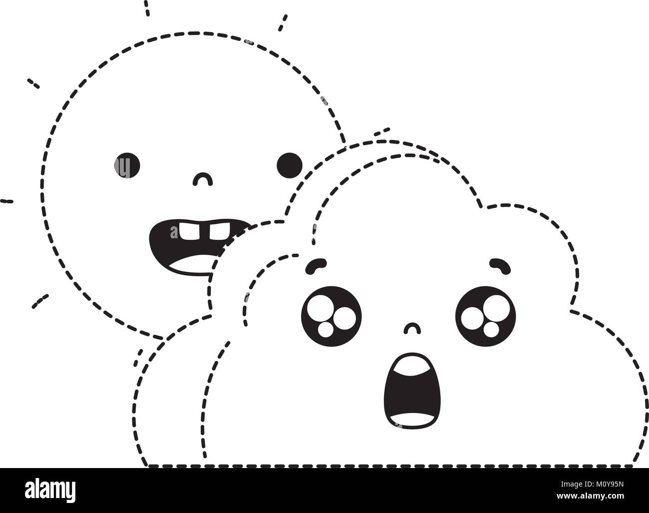 Surprised sun Stock Vector Images - Alamy