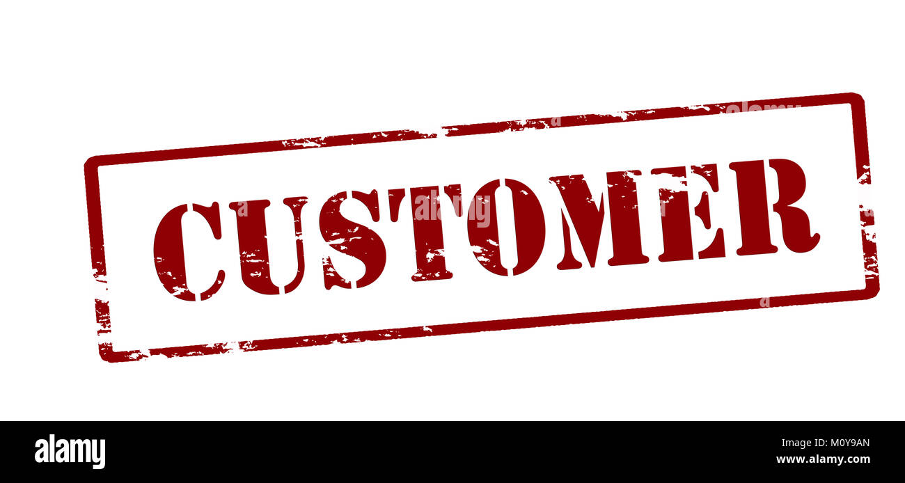Rubber stamp with word customer inside, vector illustration Stock Photo ...