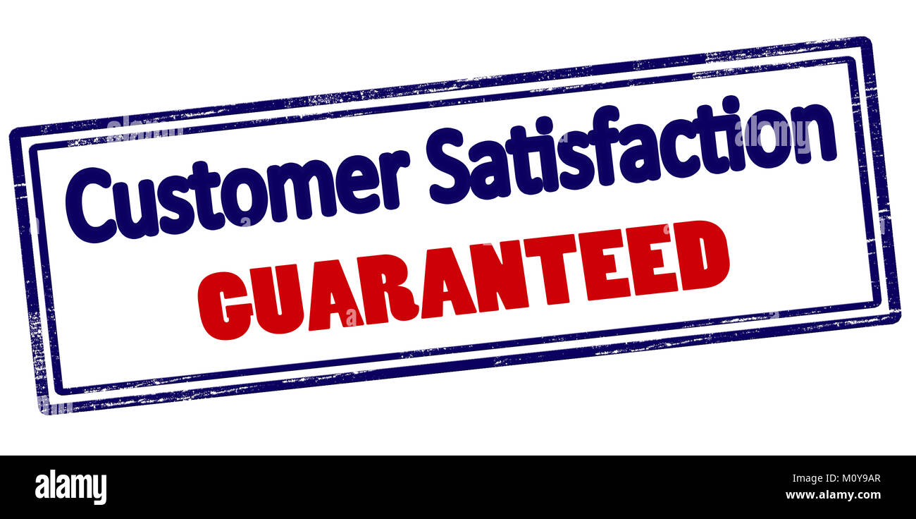 Rubber stamp with text customer satisfaction guaranteed inside, vector ...