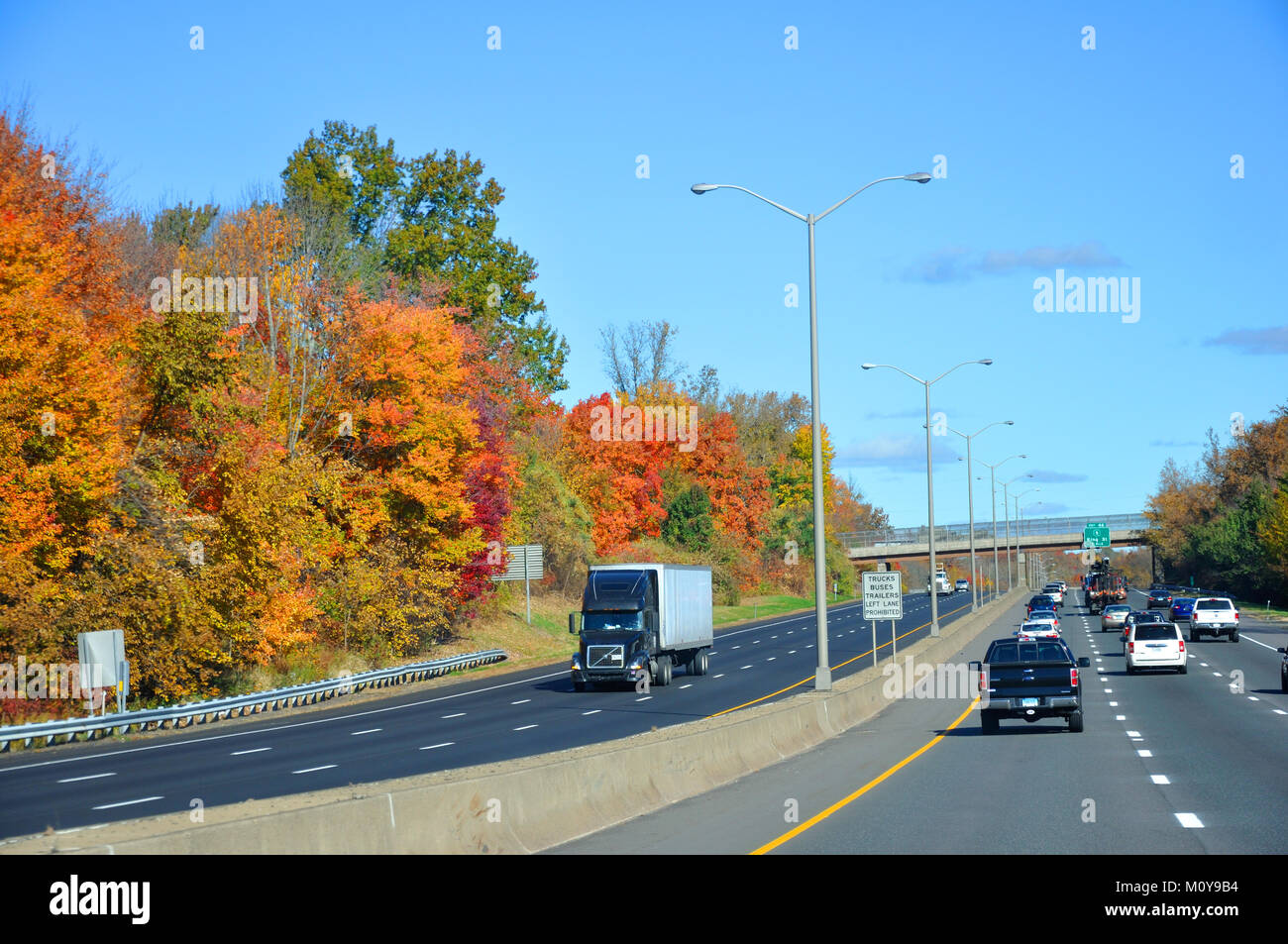 Highway in Connecticut, USA Stock Photo - Alamy
