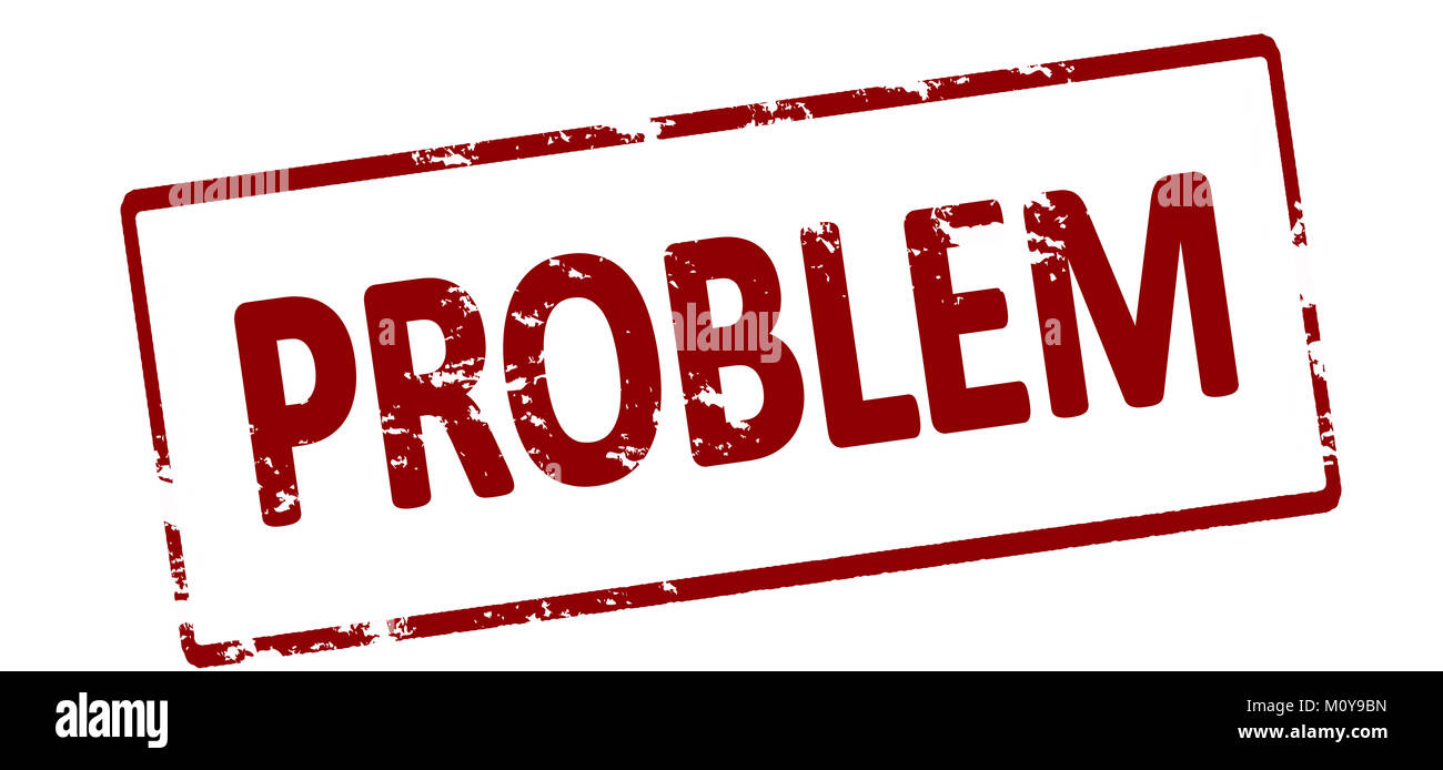 Rubber stamp with word problem inside, vector illustration Stock Photo ...