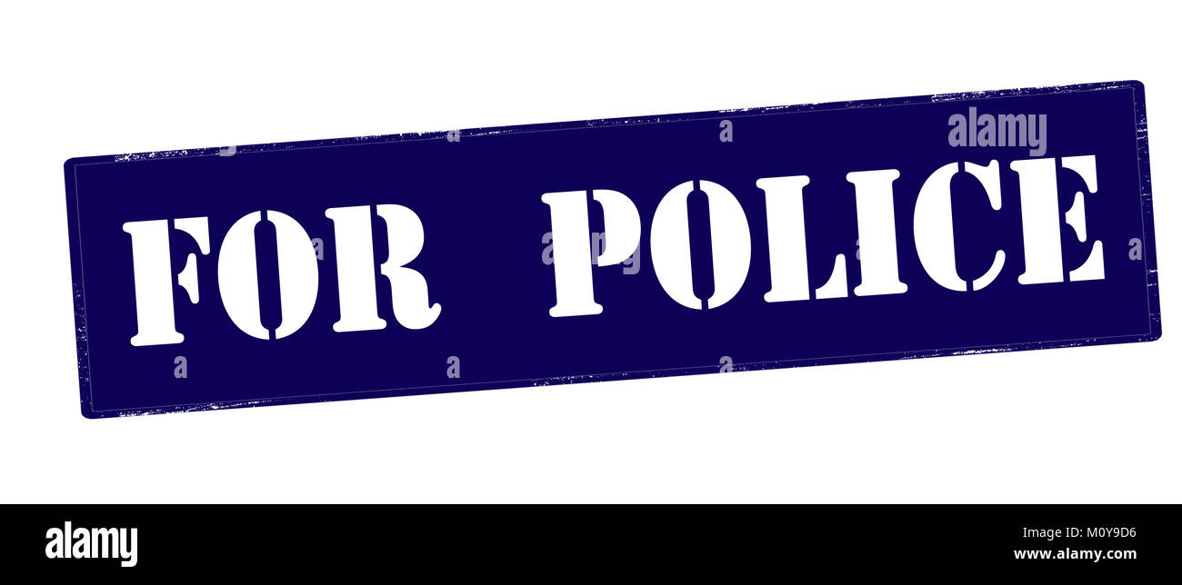 Rubber stamp with text for police inside, vector illustration Stock ...