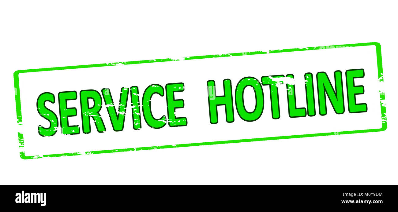 Rubber stamp with text service hotline inside, vector illustration ...
