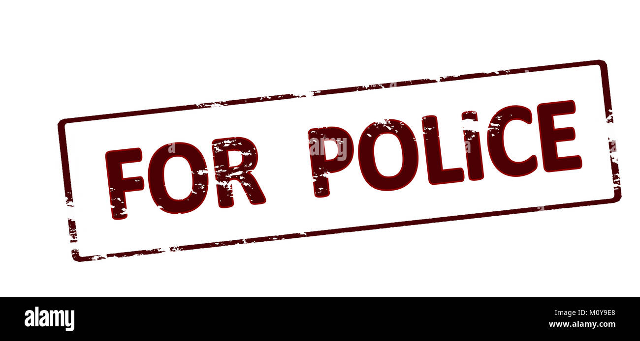 Rubber stamp with text for police inside, vector illustration Stock ...