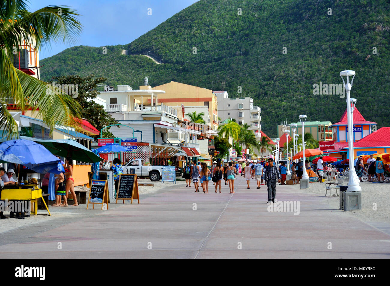 Shopping philipsburg st martin maarten hi-res stock photography and ...