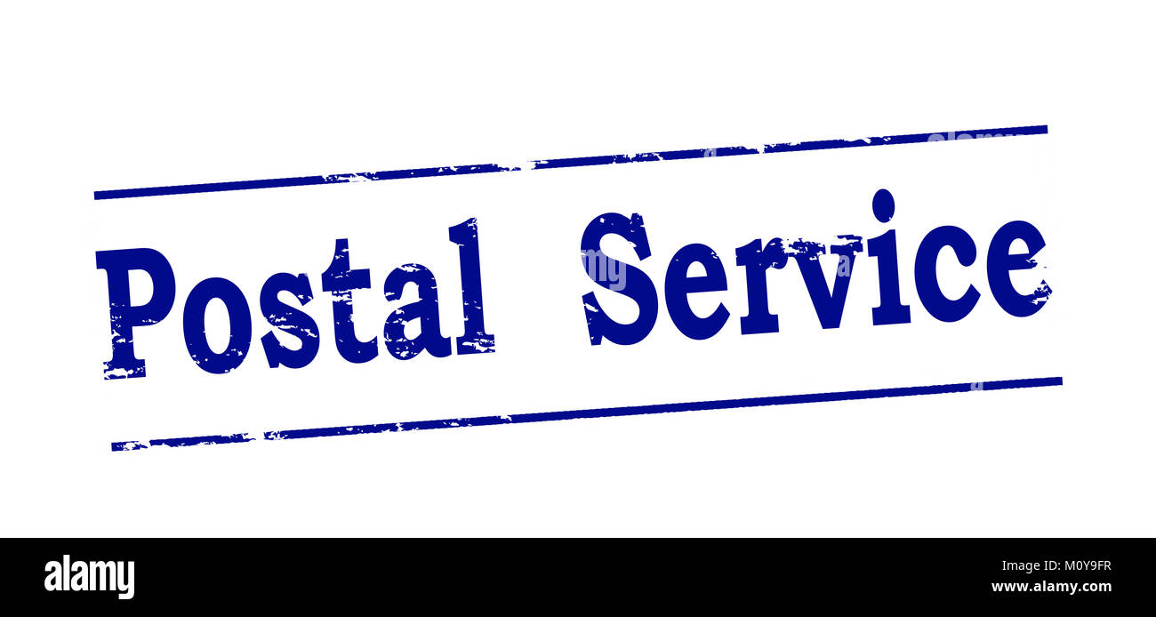 Rubber stamp with text postal service inside, vector illustration Stock ...