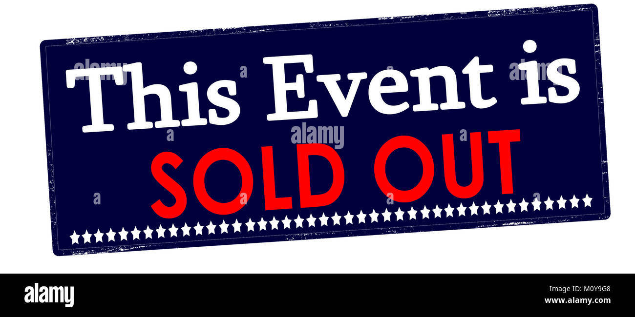 Rubber stamp with text this event is sold out inside, vector ...