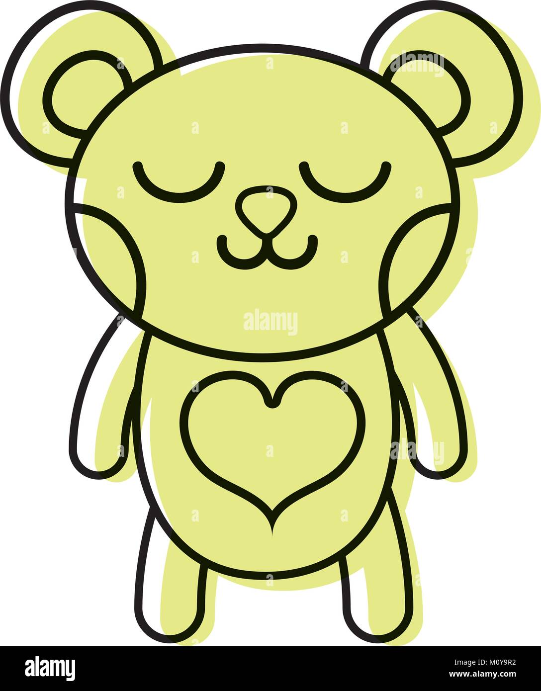 Cute wild animals sleeping Stock Vector Images - Alamy