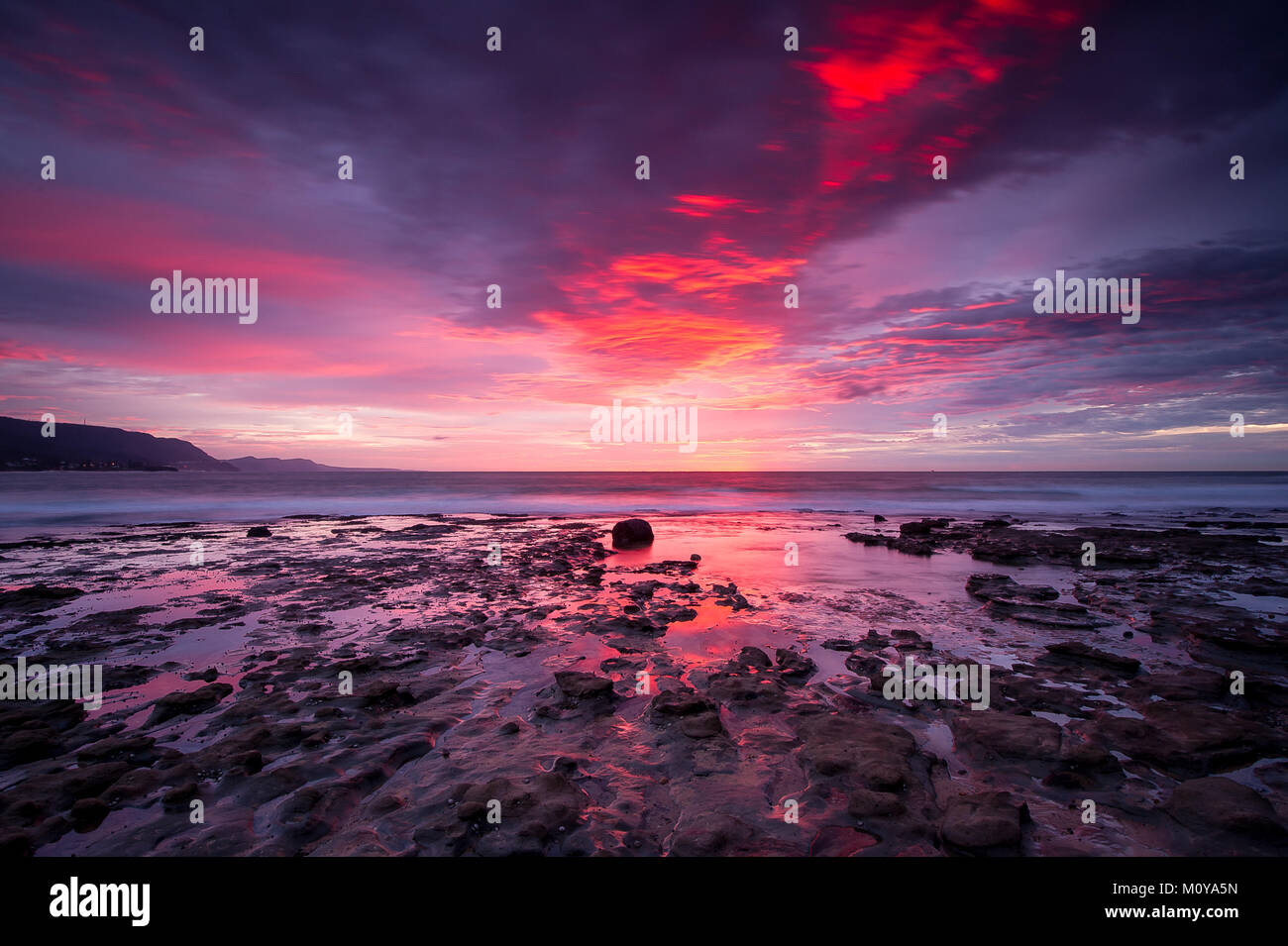 Sunrise at Sandon Point NSW, Australia Stock Photo - Alamy