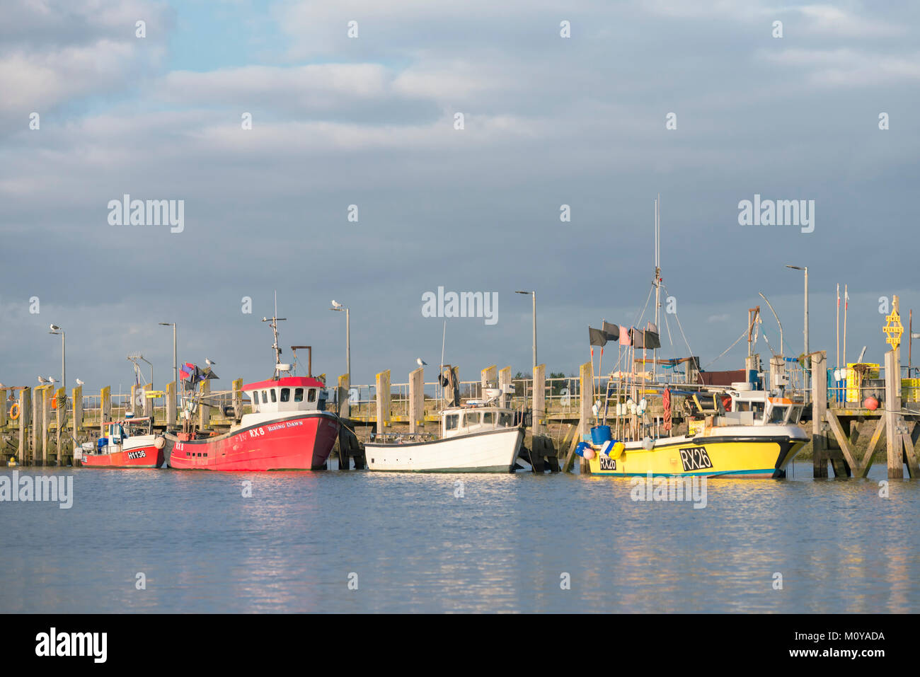 Rye harbour fishing boats Stock Photo - Alamy