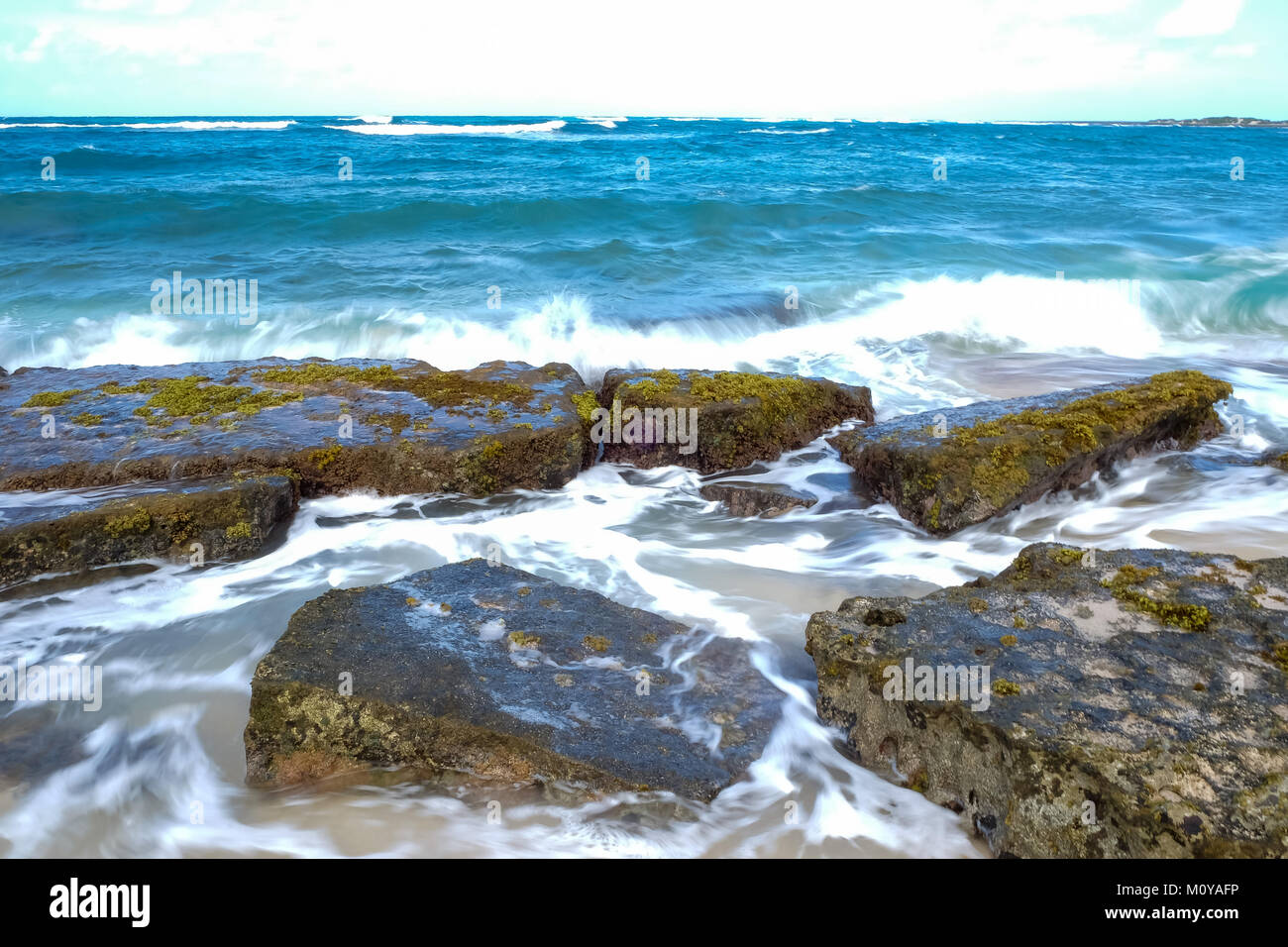 Turtle Bay Pacific Ocean Beach Stock Photo - Alamy