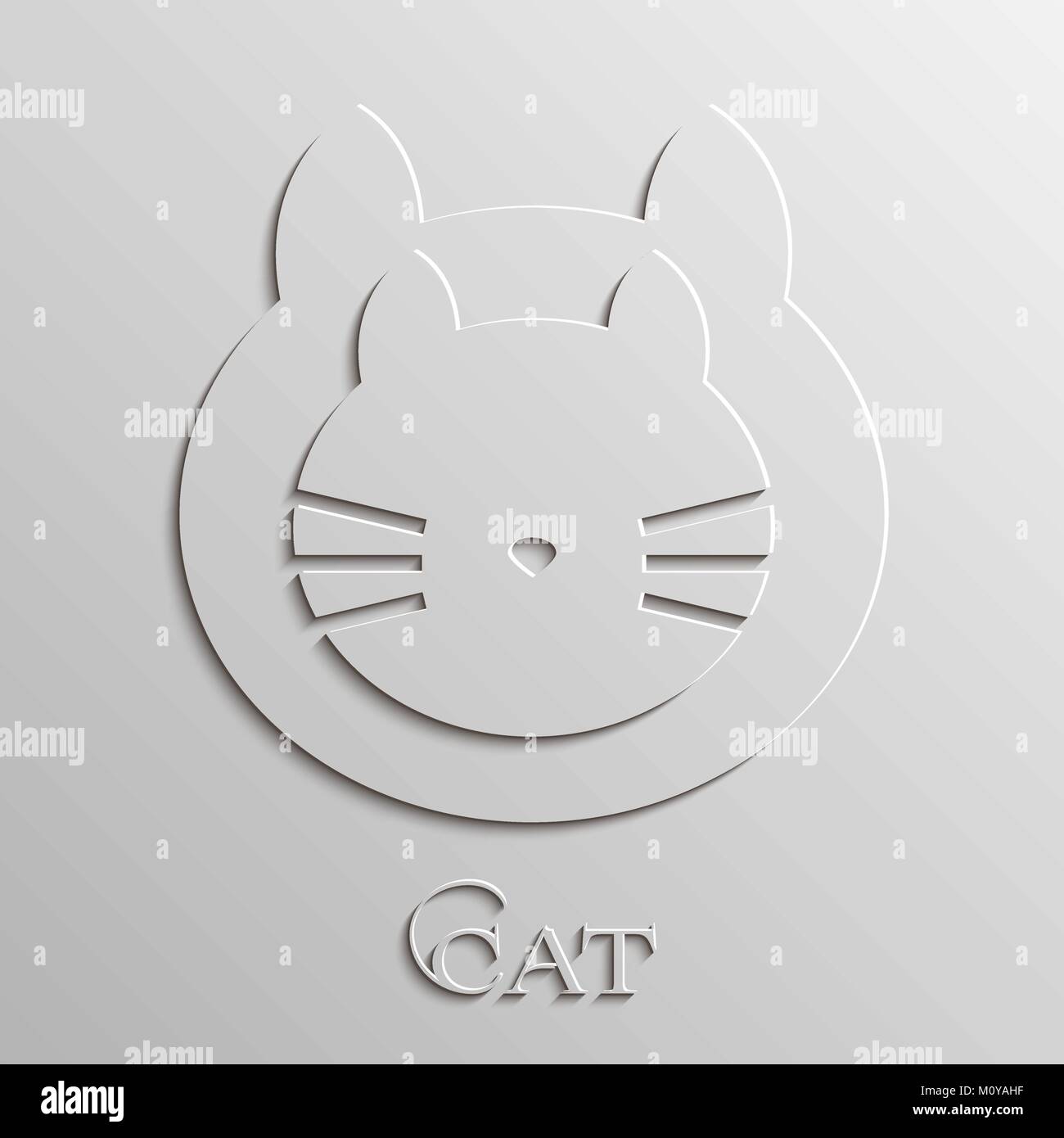 Cat. Cat icon. Web banner. Vector illustration Stock Vector Image & Art ...