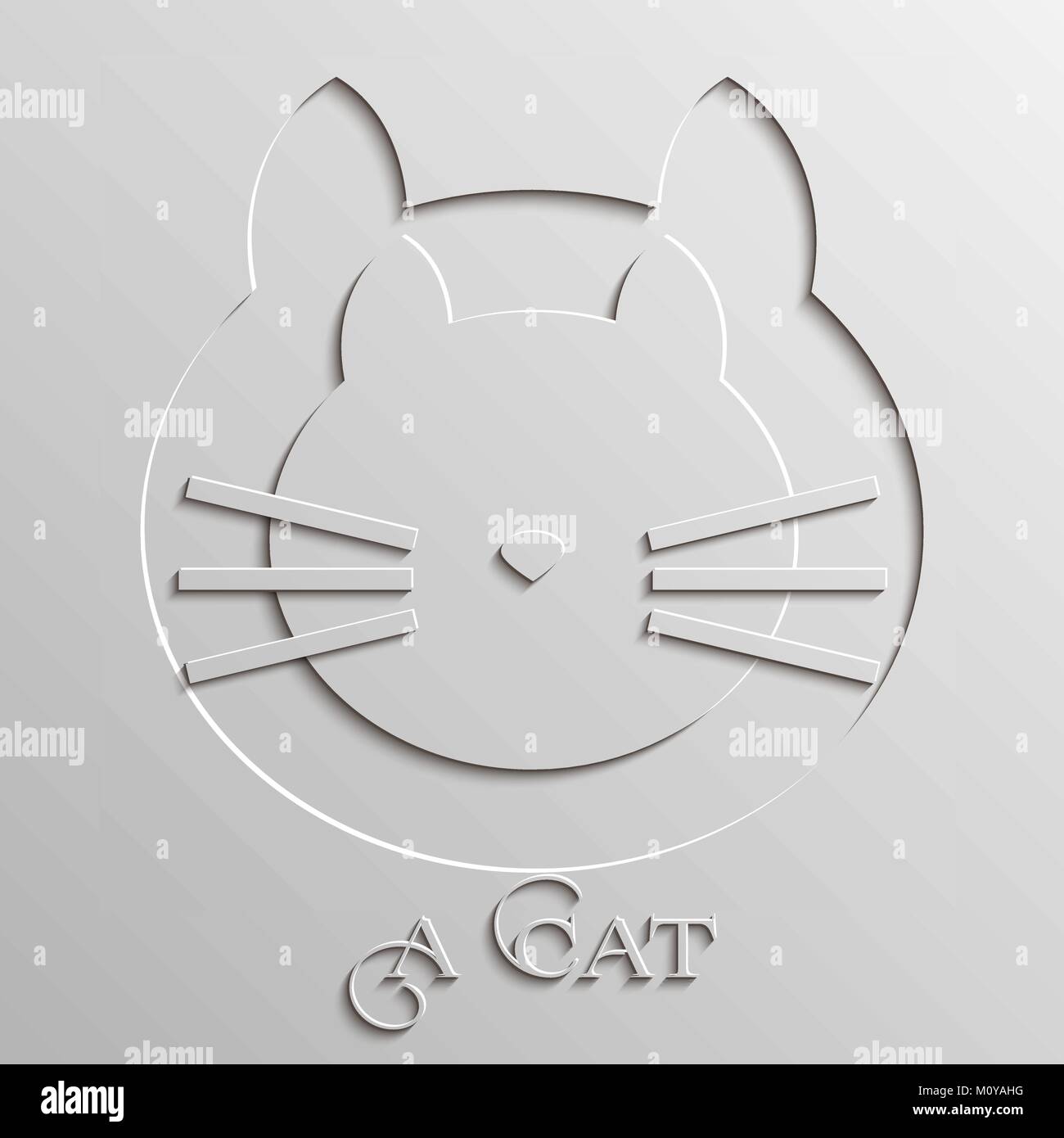 Cat. Cat icon. Web banner. Vector illustration Stock Vector Image & Art ...