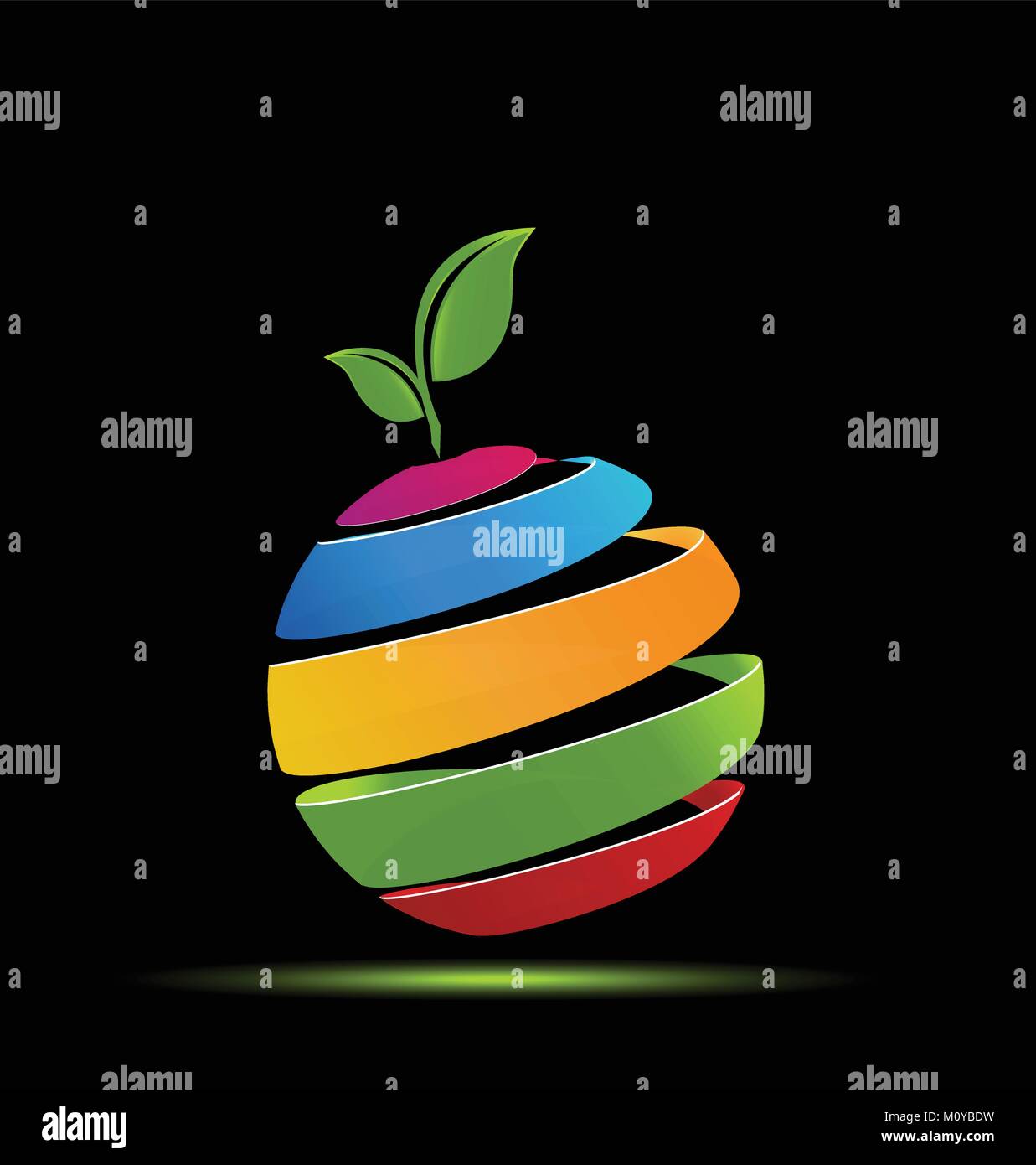 Apple logo isolated Stock Vector Images - Alamy