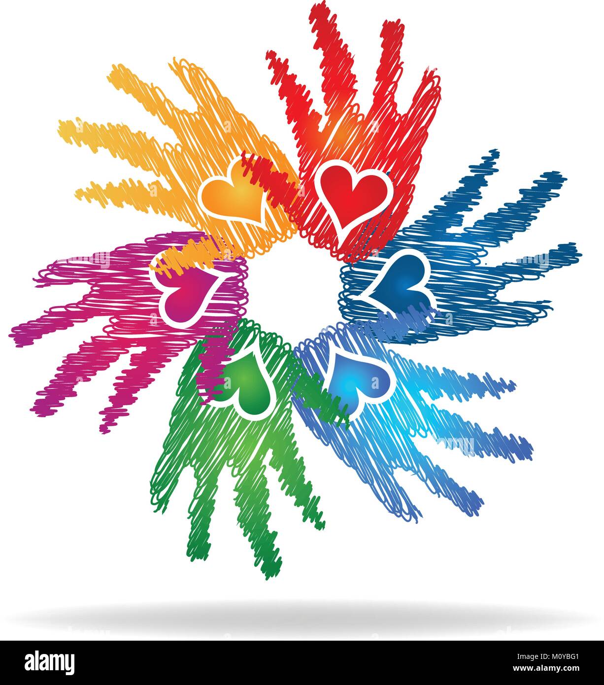 Team love Stock Vector Images - Alamy
