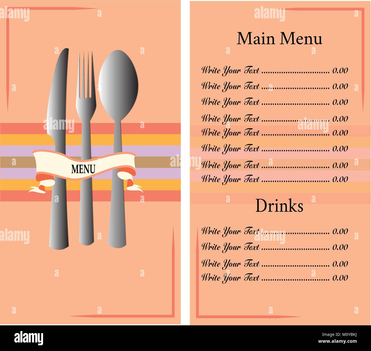 Abstract menu presentation Stock Vector Image & Art - Alamy