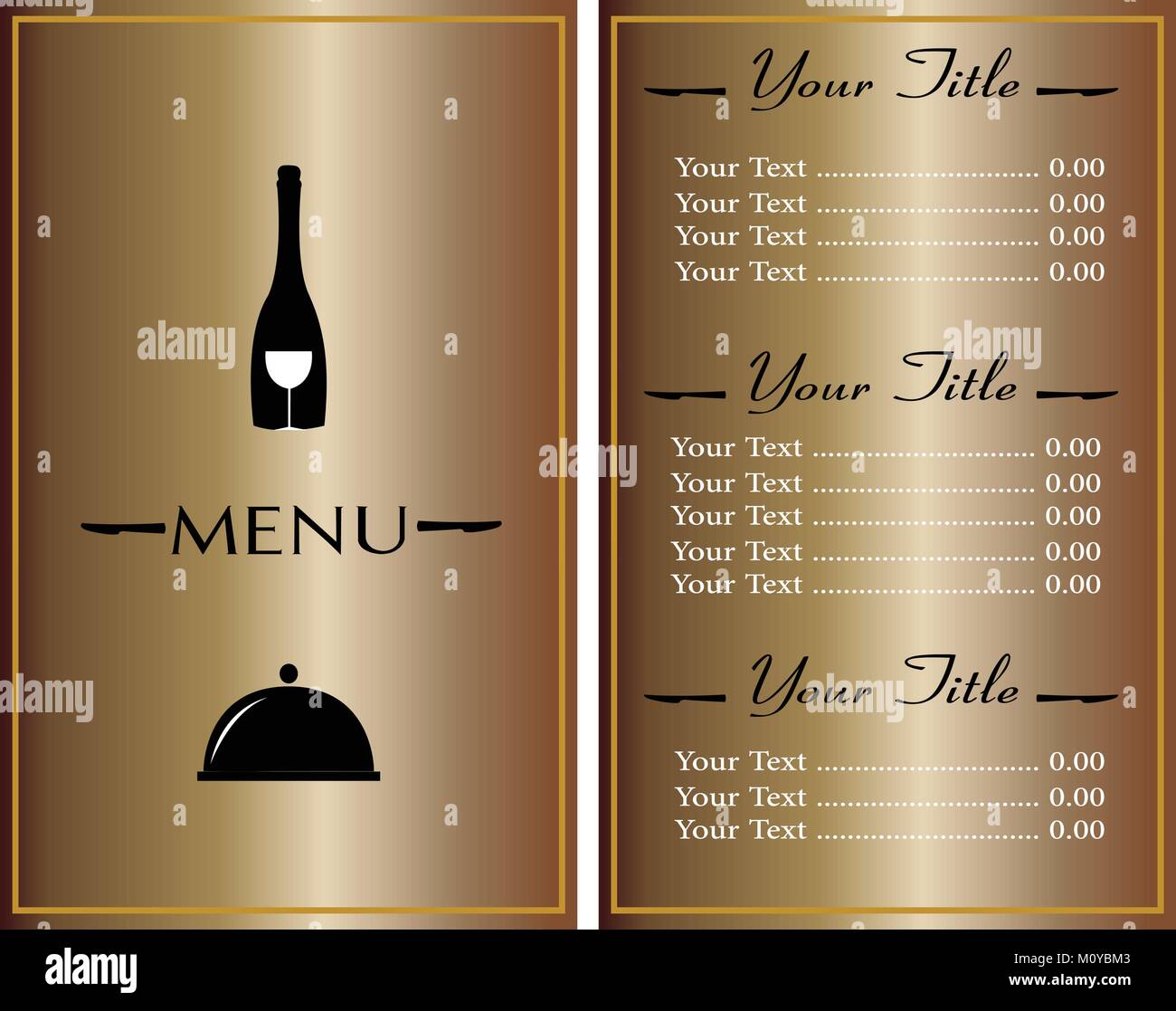 Abstract menu presentation Stock Vector Image & Art - Alamy