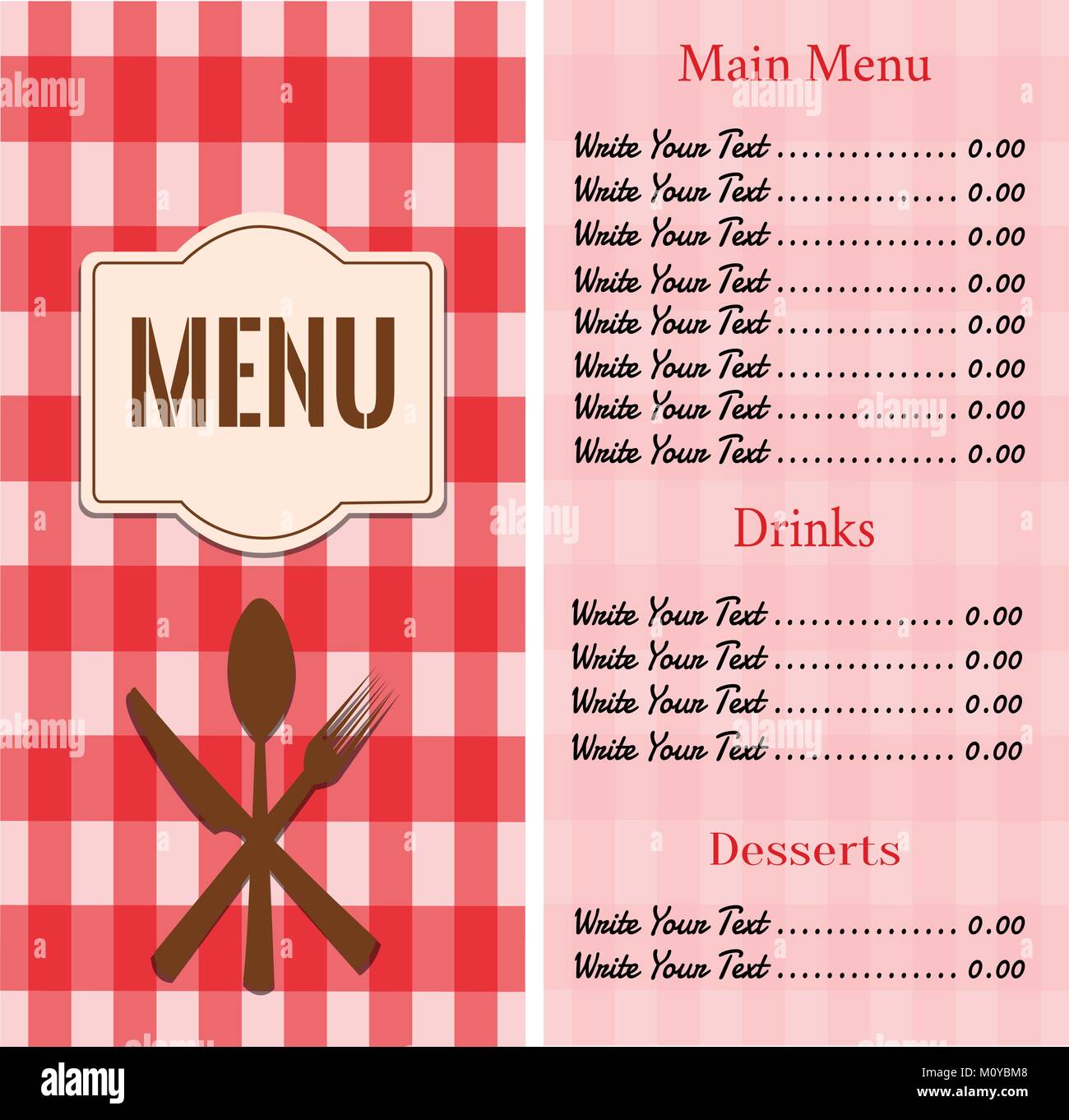 Abstract menu presentation Stock Vector Image & Art - Alamy