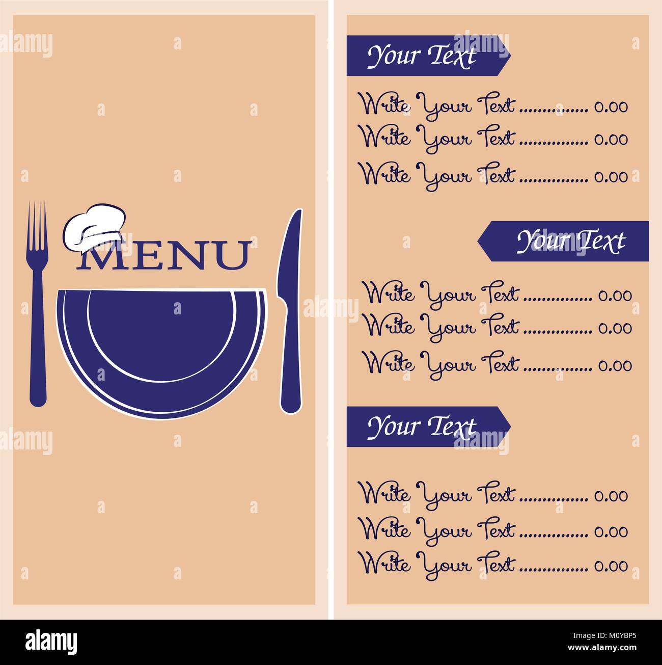 Abstract menu presentation Stock Vector Image & Art - Alamy