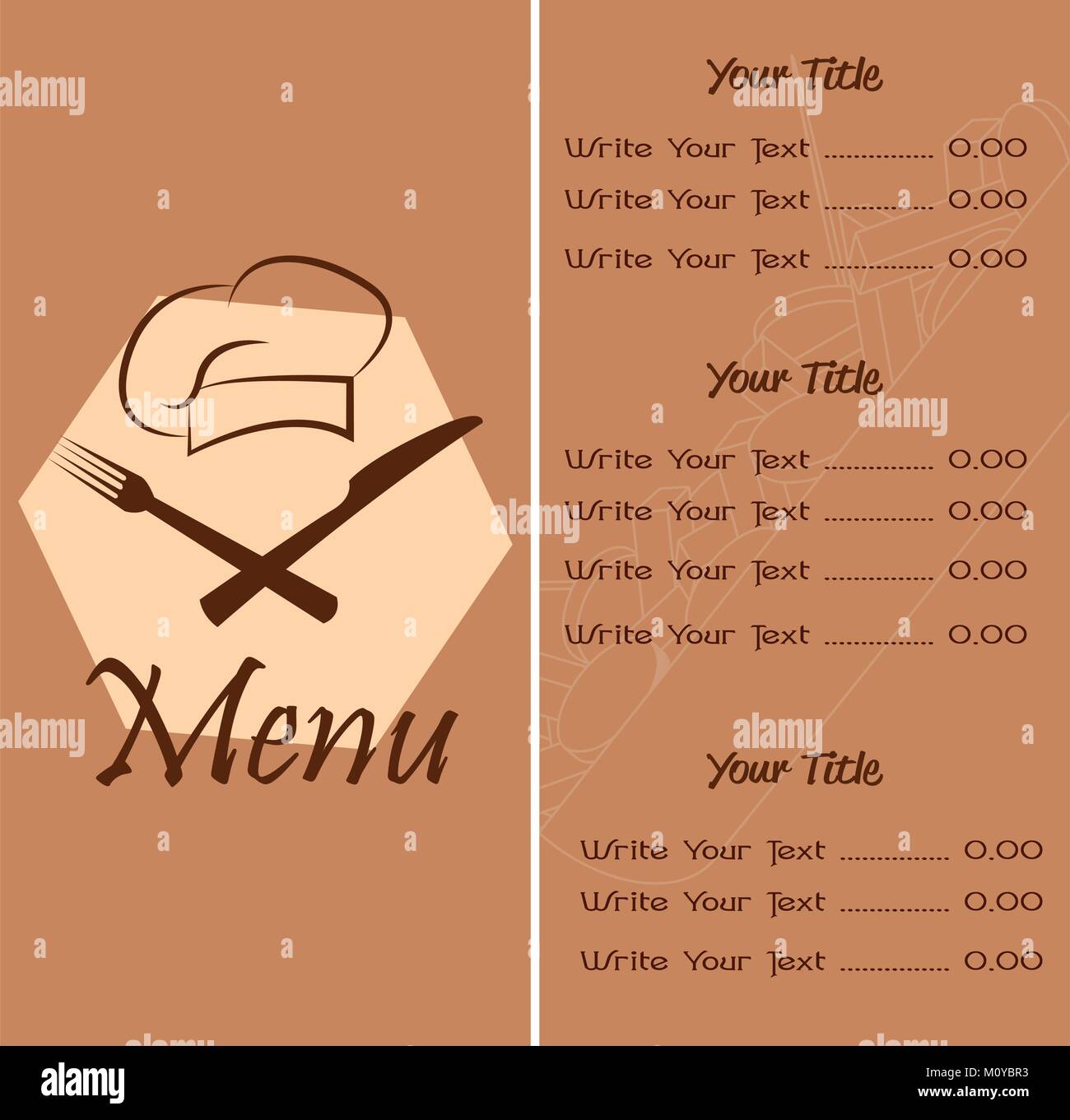 Abstract menu presentation Stock Vector Image & Art - Alamy