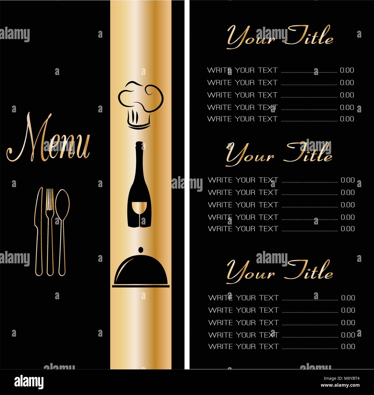 Abstract menu presentation Stock Vector Image & Art - Alamy