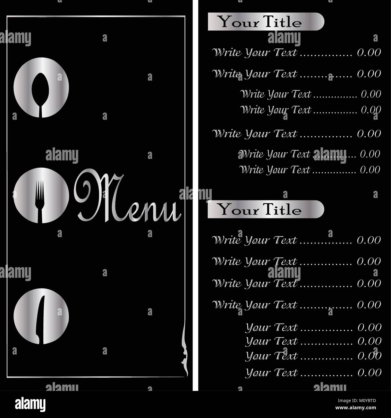 Abstract menu presentation Stock Vector Image & Art - Alamy