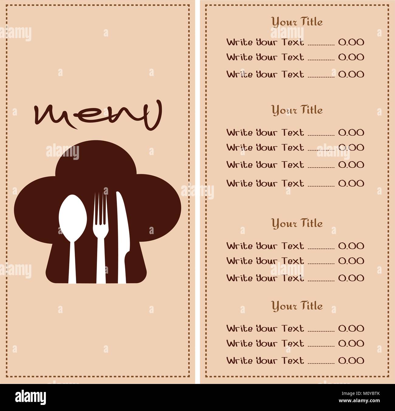 Abstract menu presentation Stock Vector Image & Art - Alamy