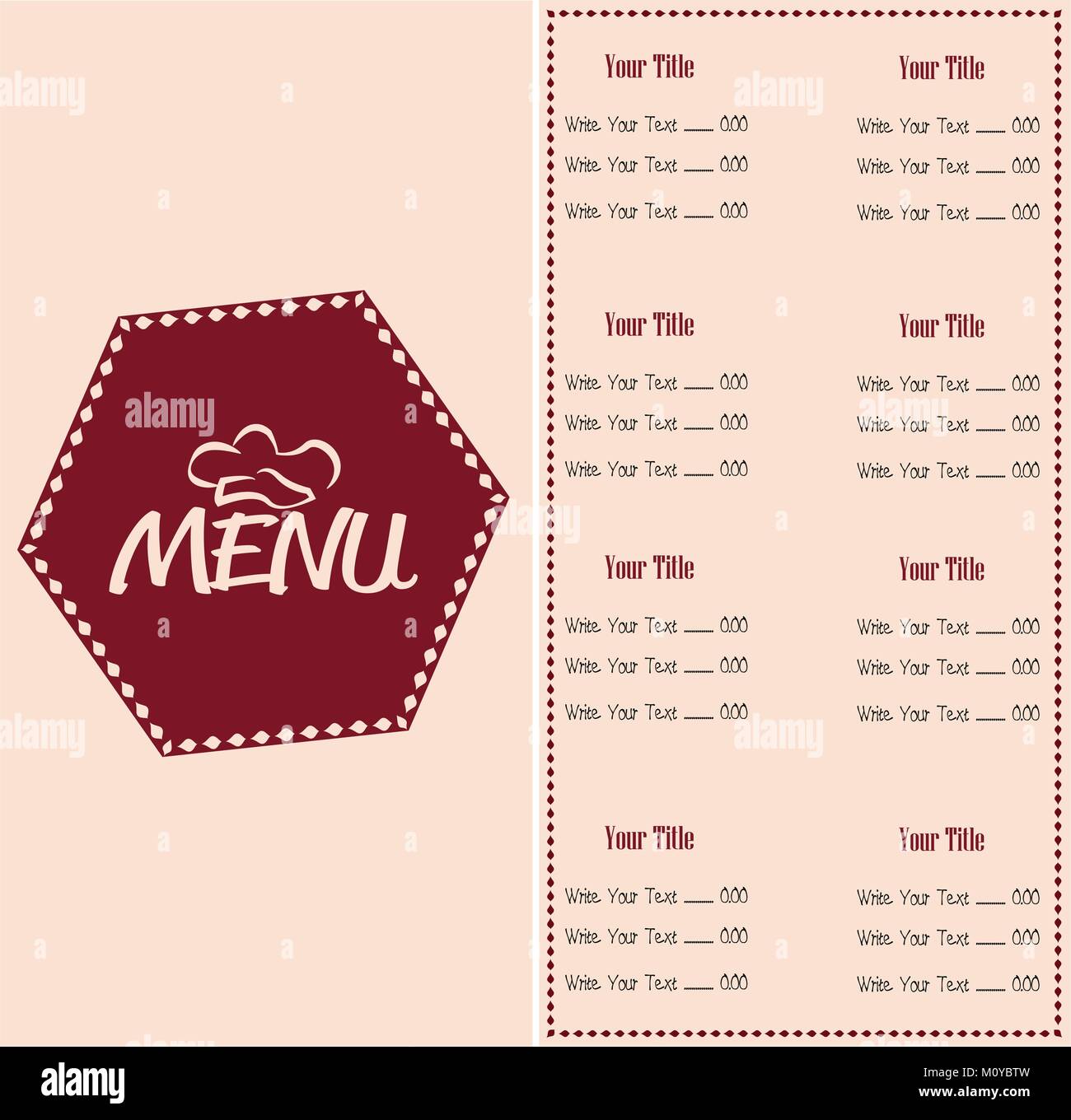 Abstract menu presentation Stock Vector Image & Art - Alamy