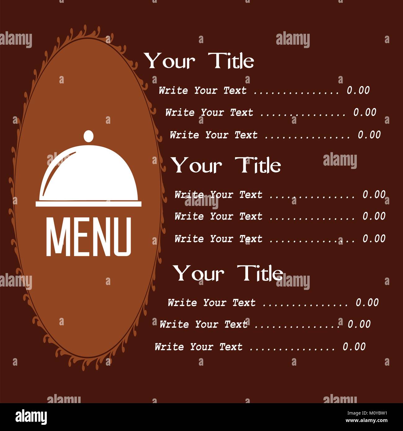 Abstract menu presentation Stock Vector Image & Art - Alamy