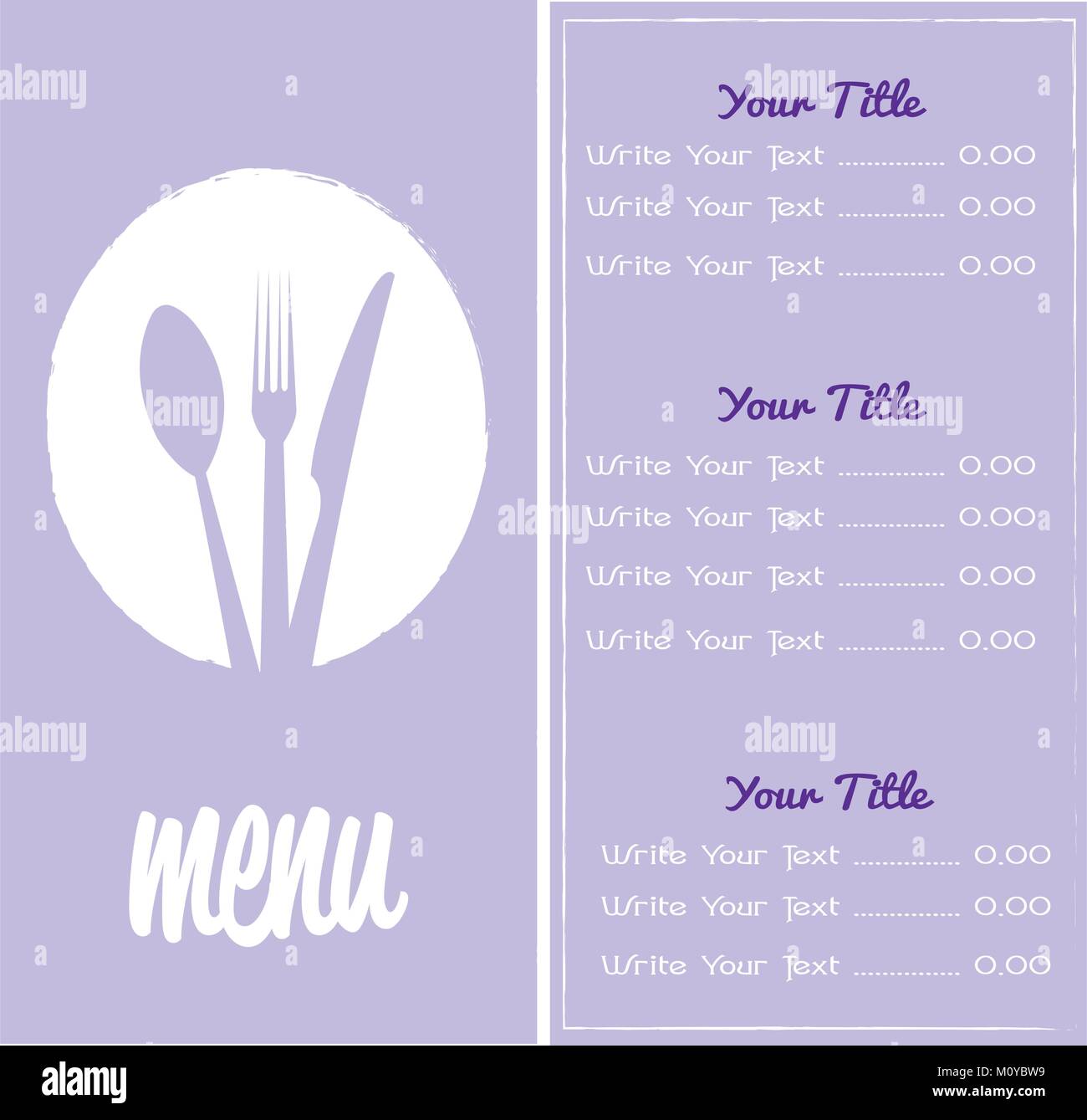 Abstract menu presentation Stock Vector Image & Art - Alamy