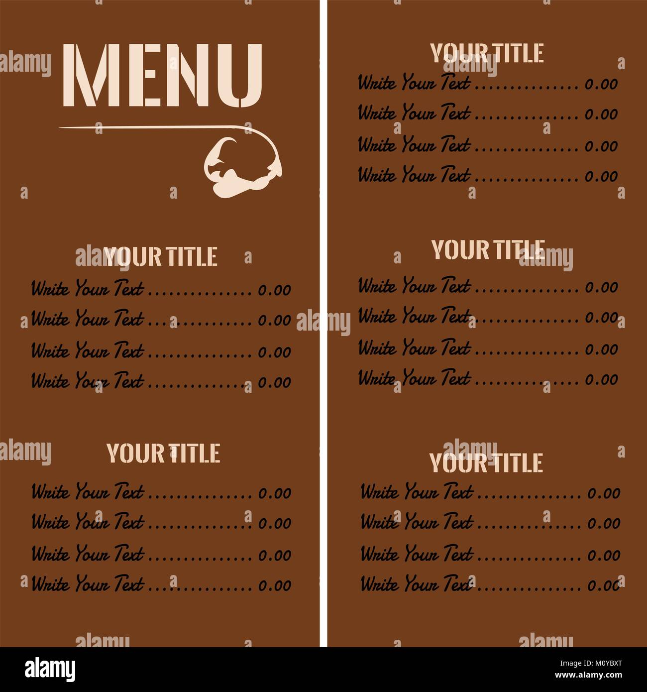 Abstract menu presentation Stock Vector Image & Art - Alamy