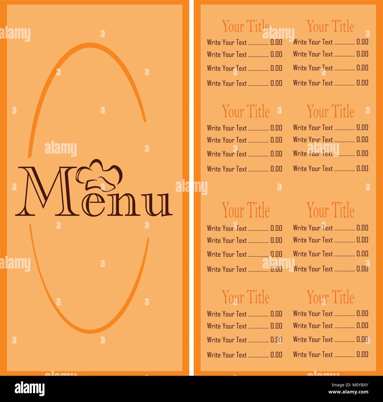Abstract menu presentation Stock Vector Image & Art - Alamy