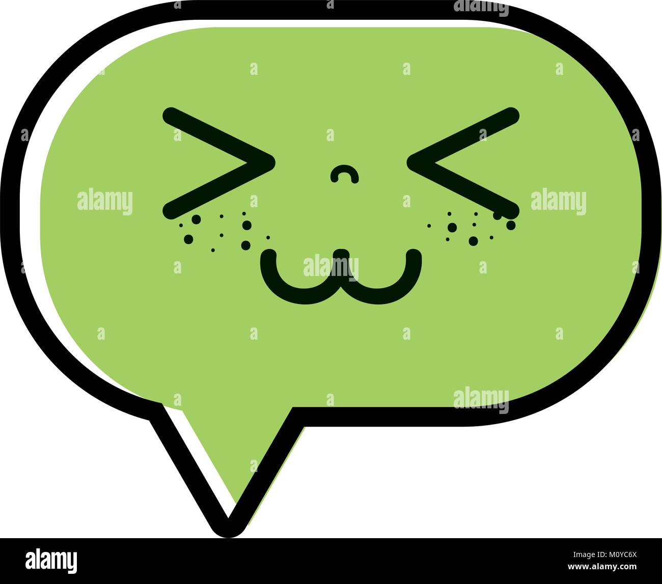 Caricature chatting Stock Vector Images - Alamy