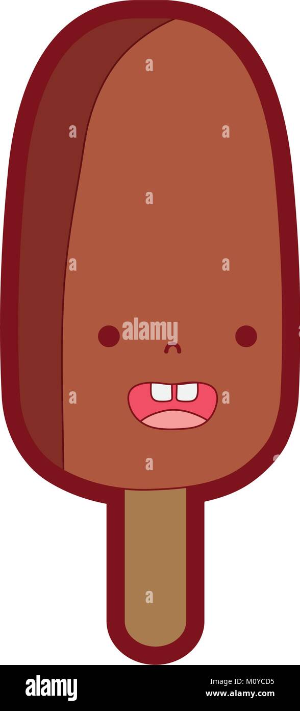 Kawaii cartoon oval design hi-res stock photography and images - Alamy