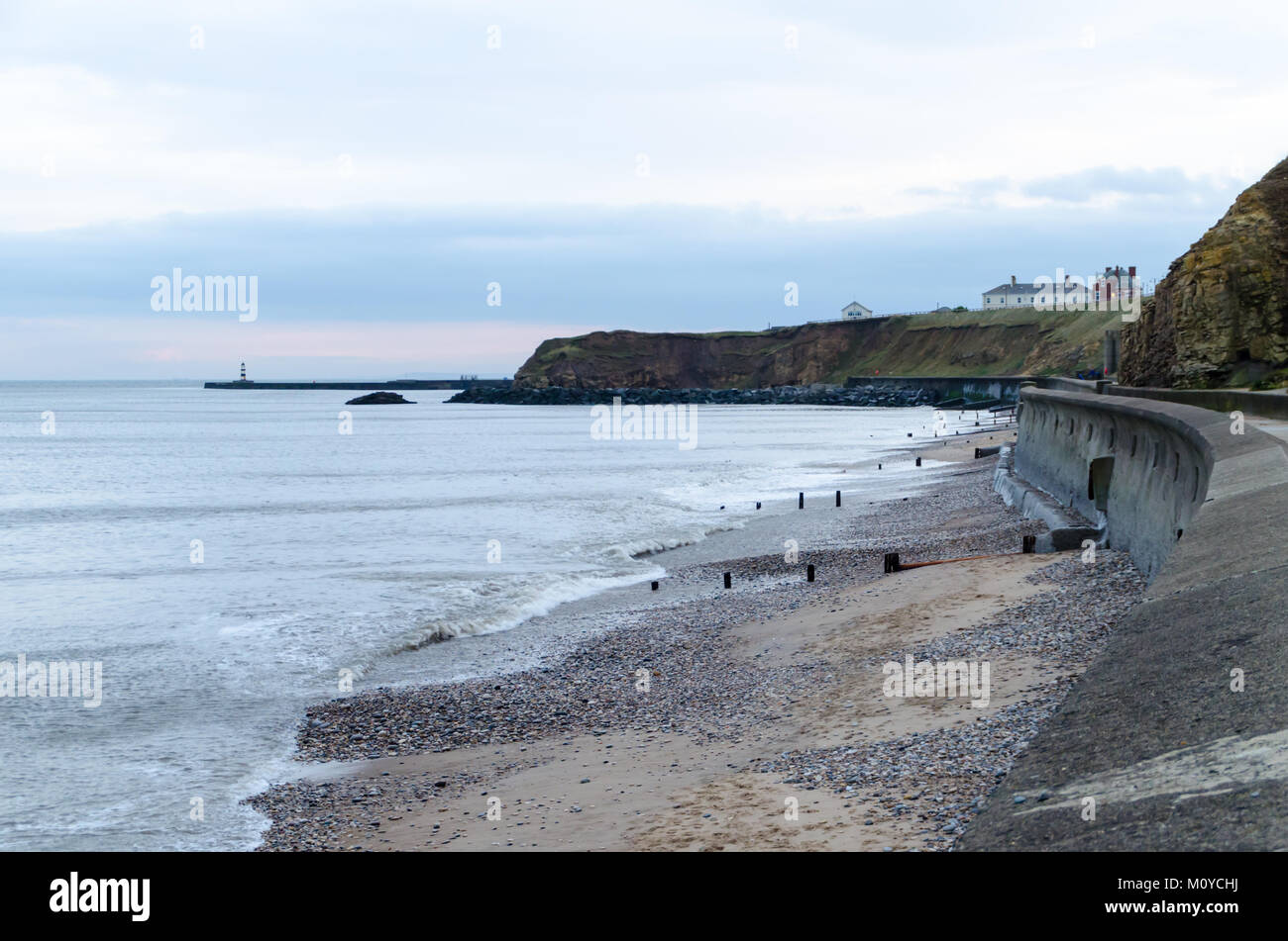 Seaham beach promenade view hi-res stock photography and images - Alamy