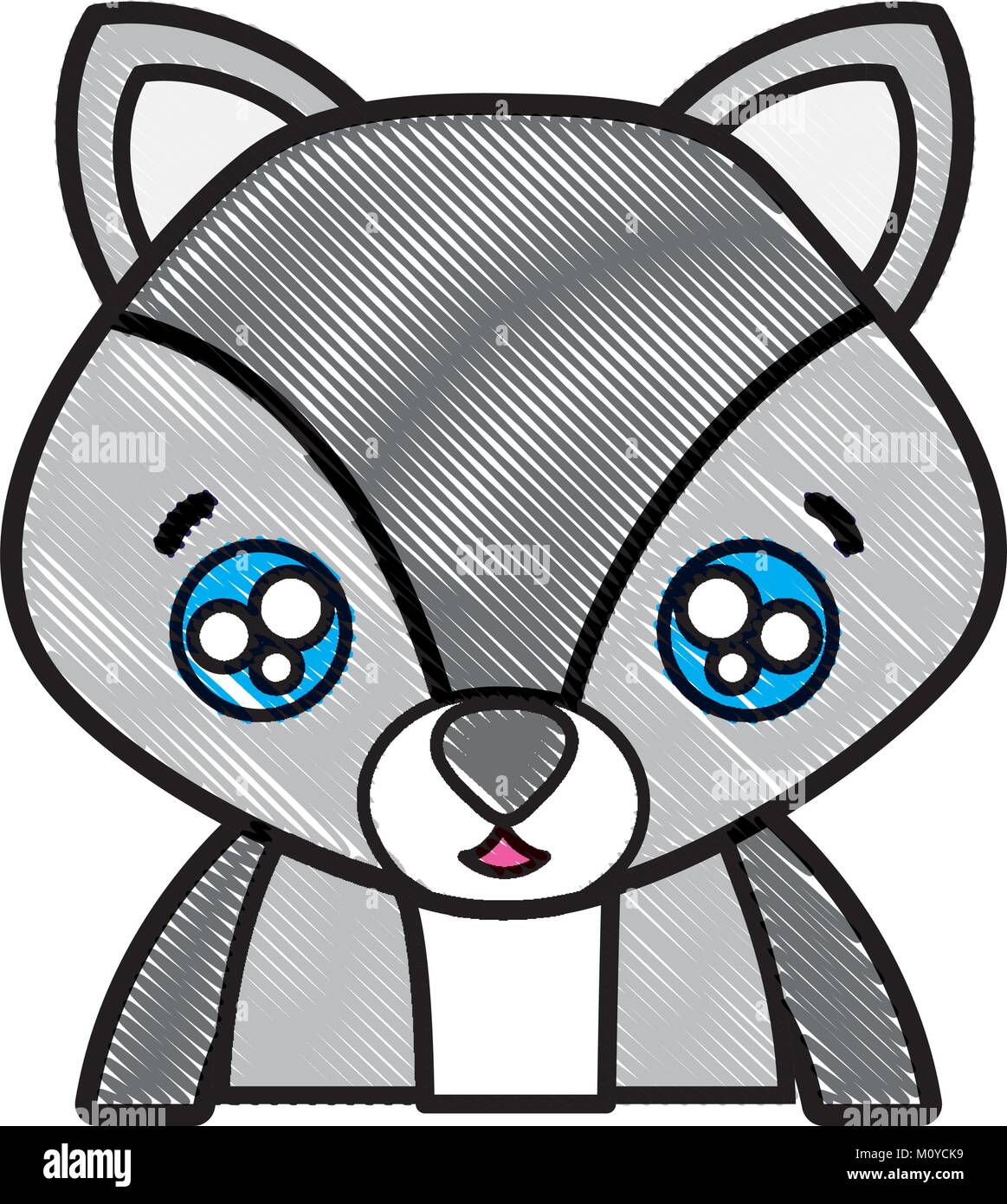 grated surprised fox adorable wild animal Stock Vector Image & Art - Alamy